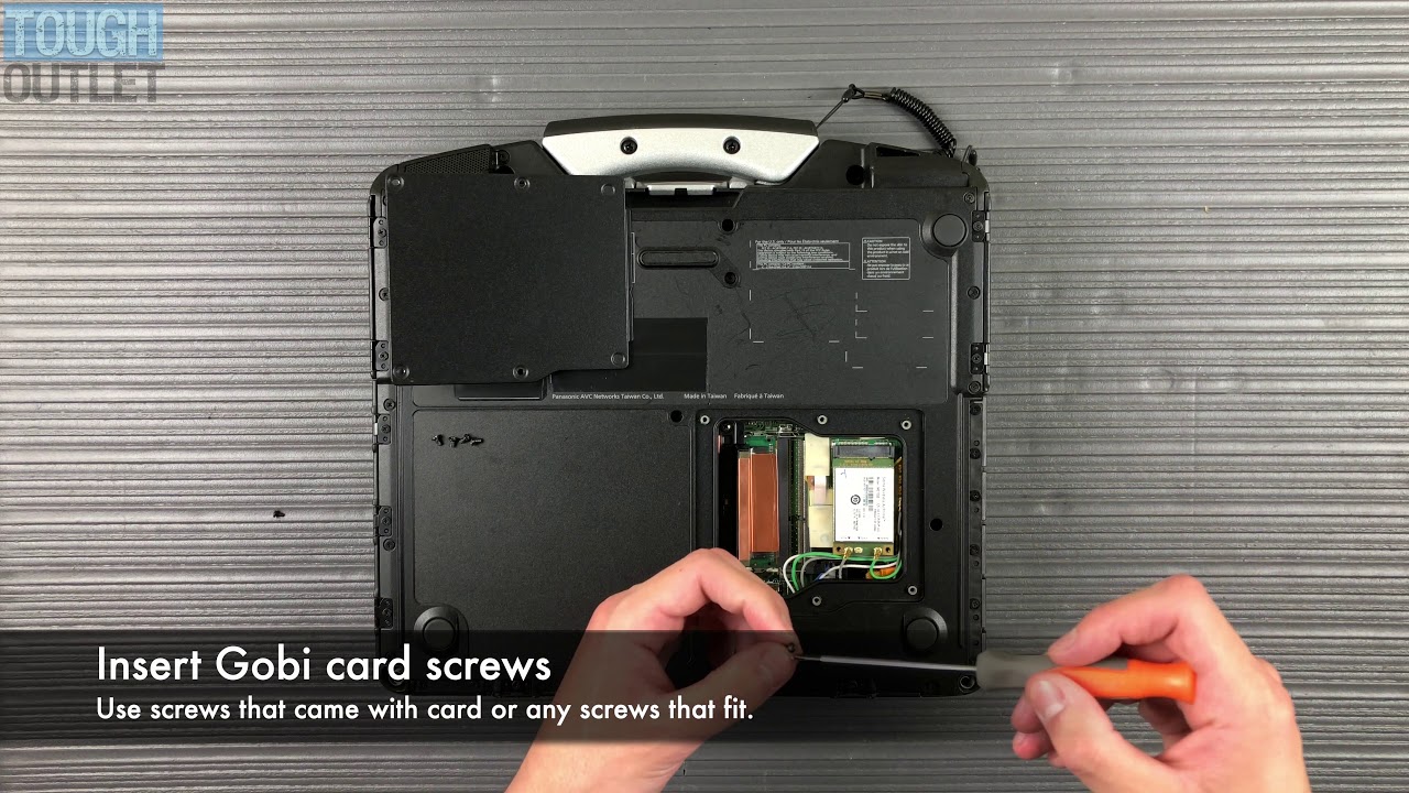 Panasonic Toughbook CF-31: How to install Gobi 5000 - YouTube
