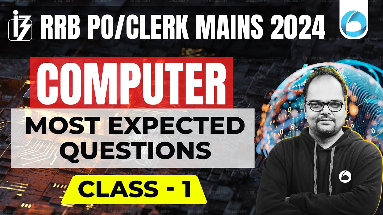 COMPUTER | MOST EXPECTED QUESTIONS | CLASS - 1 | By Neeraj Sir - YouTube