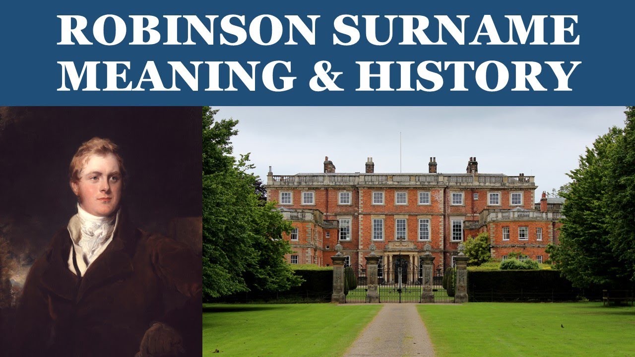 Robinson Surname History - YouTube