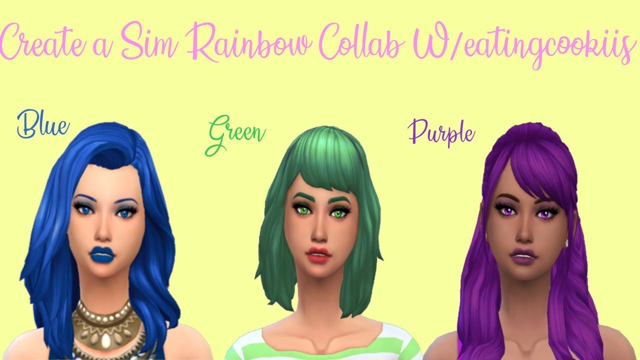Rainbow! | The Sims 4: Create a Sim Collab w/ eatingcookiis - YouTube
