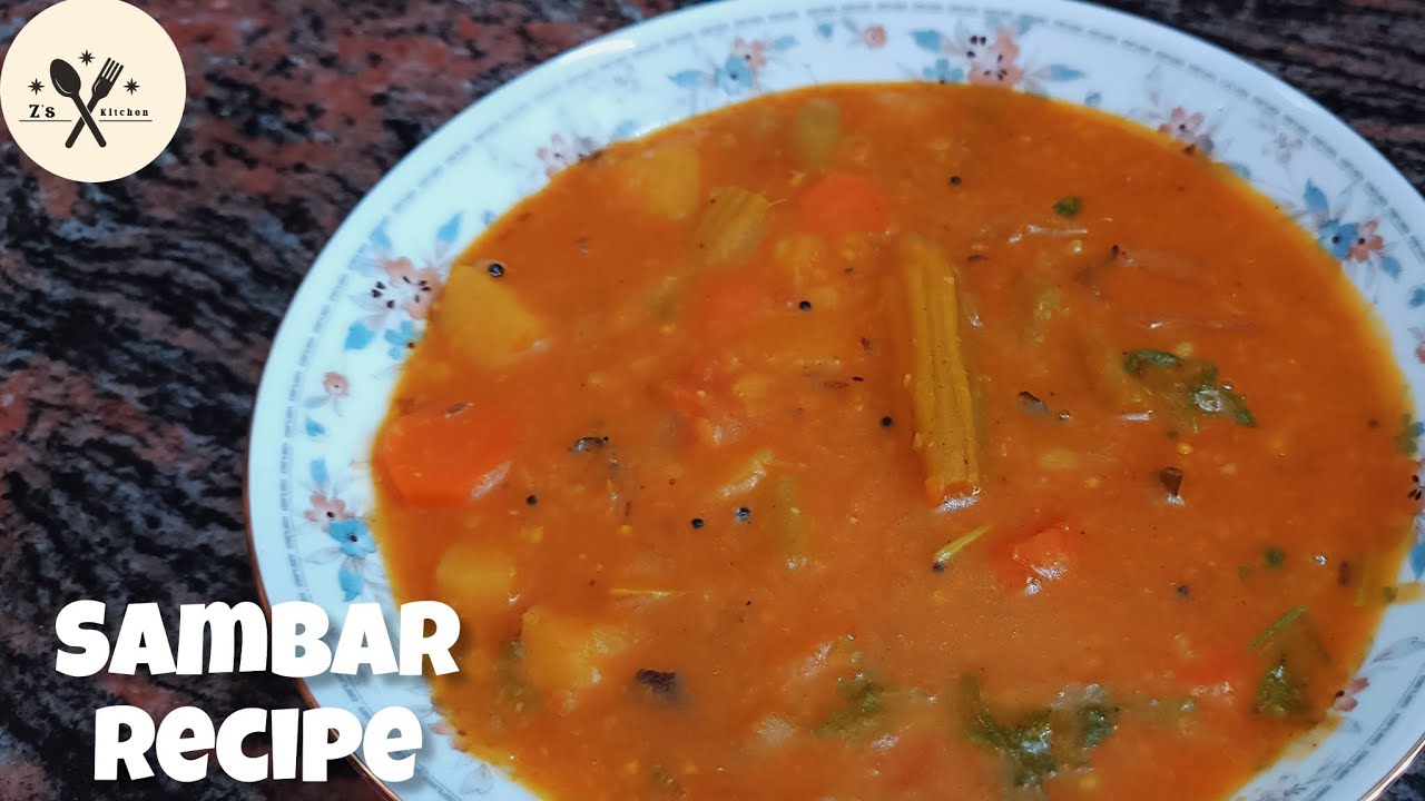 South Indian Sambar Recipe/Vegetable Sambar/How To Make Veg Sambar ...