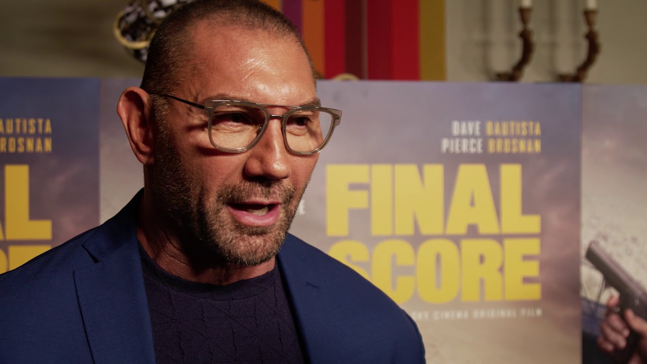 Dave Bautista at the Final Score UK premiere - YouTube