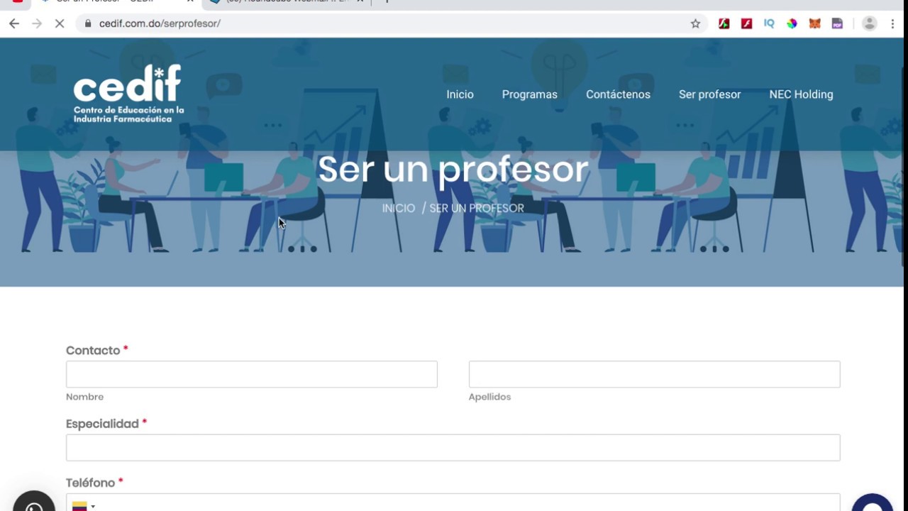 CEDIF - ¿Cómo aplicar para profesor? - Conociendo la Interfaz ...