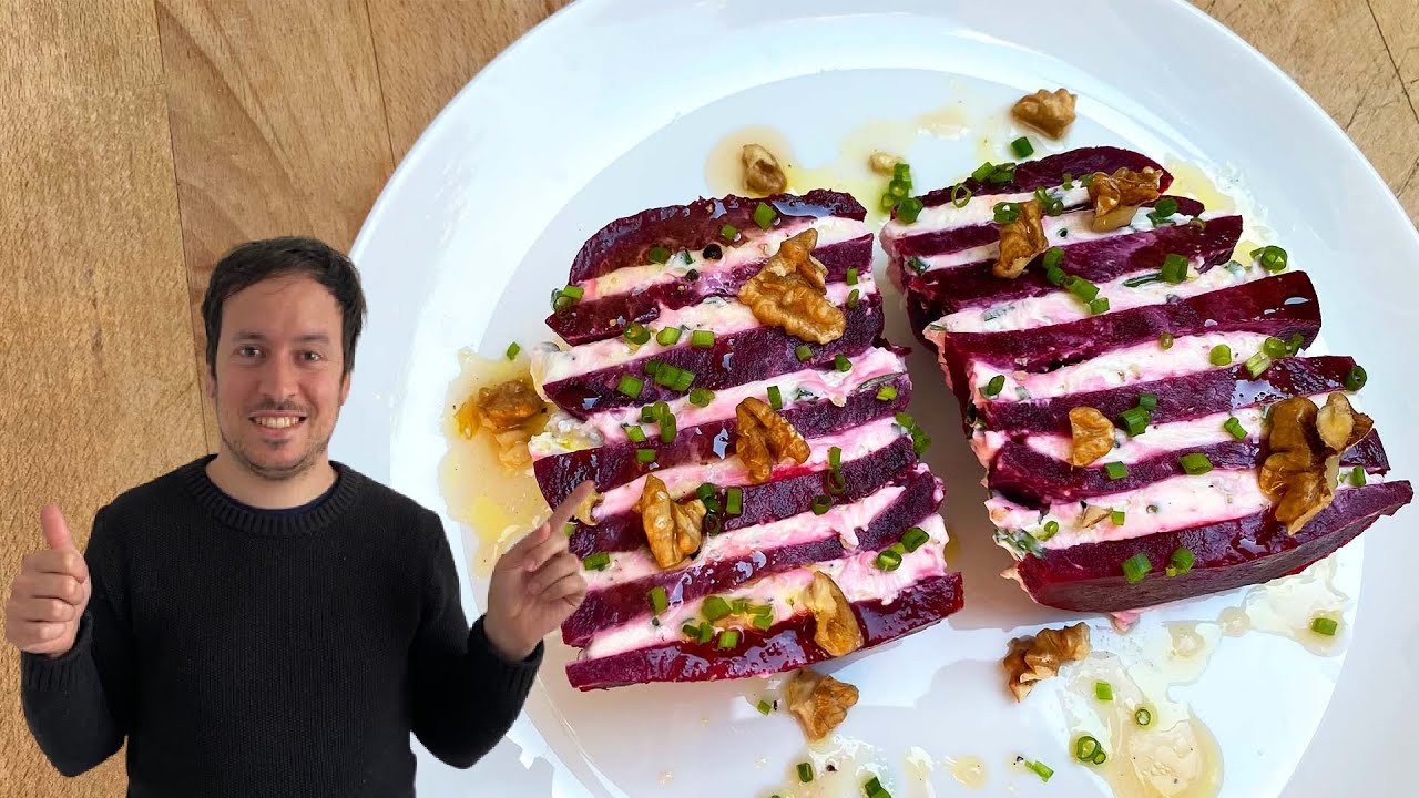 Millefeuille de betteraves au chèvre frais - YouTube