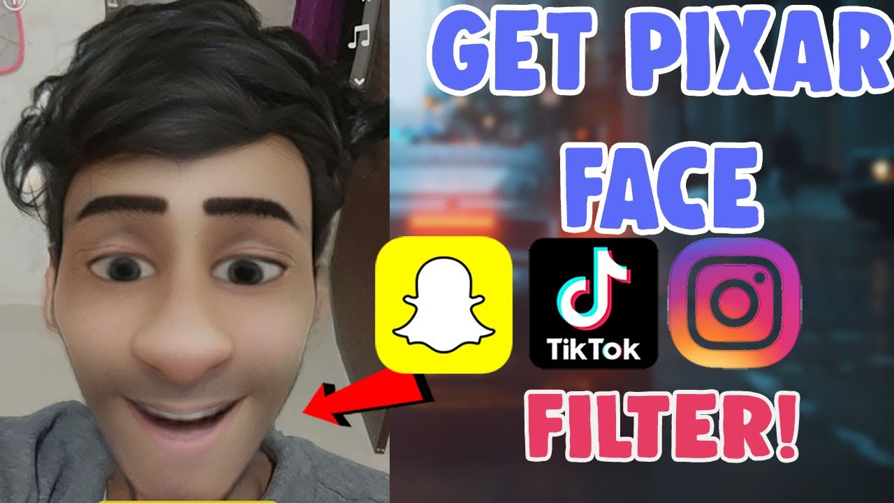 How To Get Pixar Face Filter Instagram/Tiktok, Snapchat | pixar ...