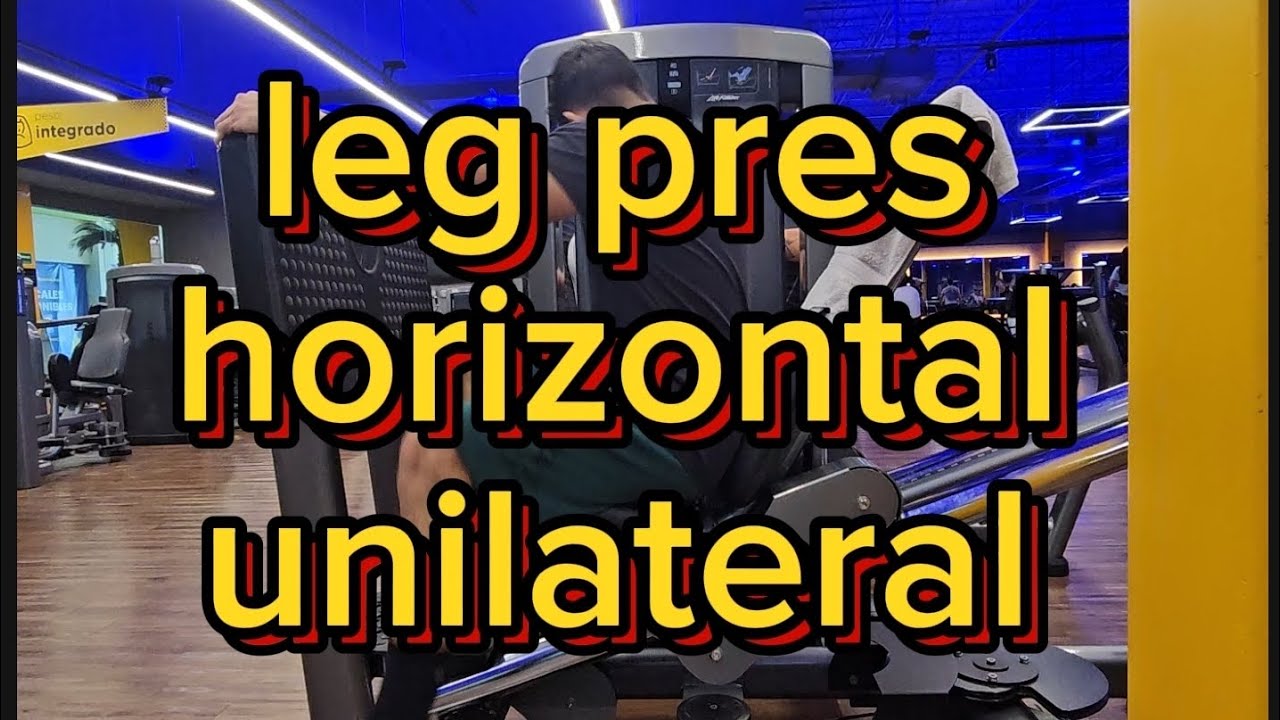 Leg press horizontal unilateral - YouTube