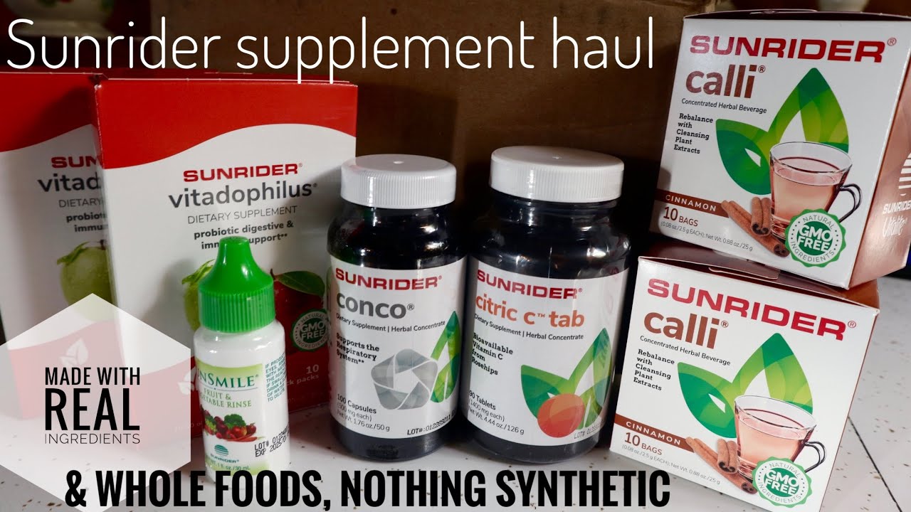 Sunrider Product Haul | Natural Whole Foods Supplements | What Is ...