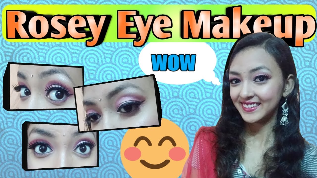 Rosey Eye Makeup - YouTube