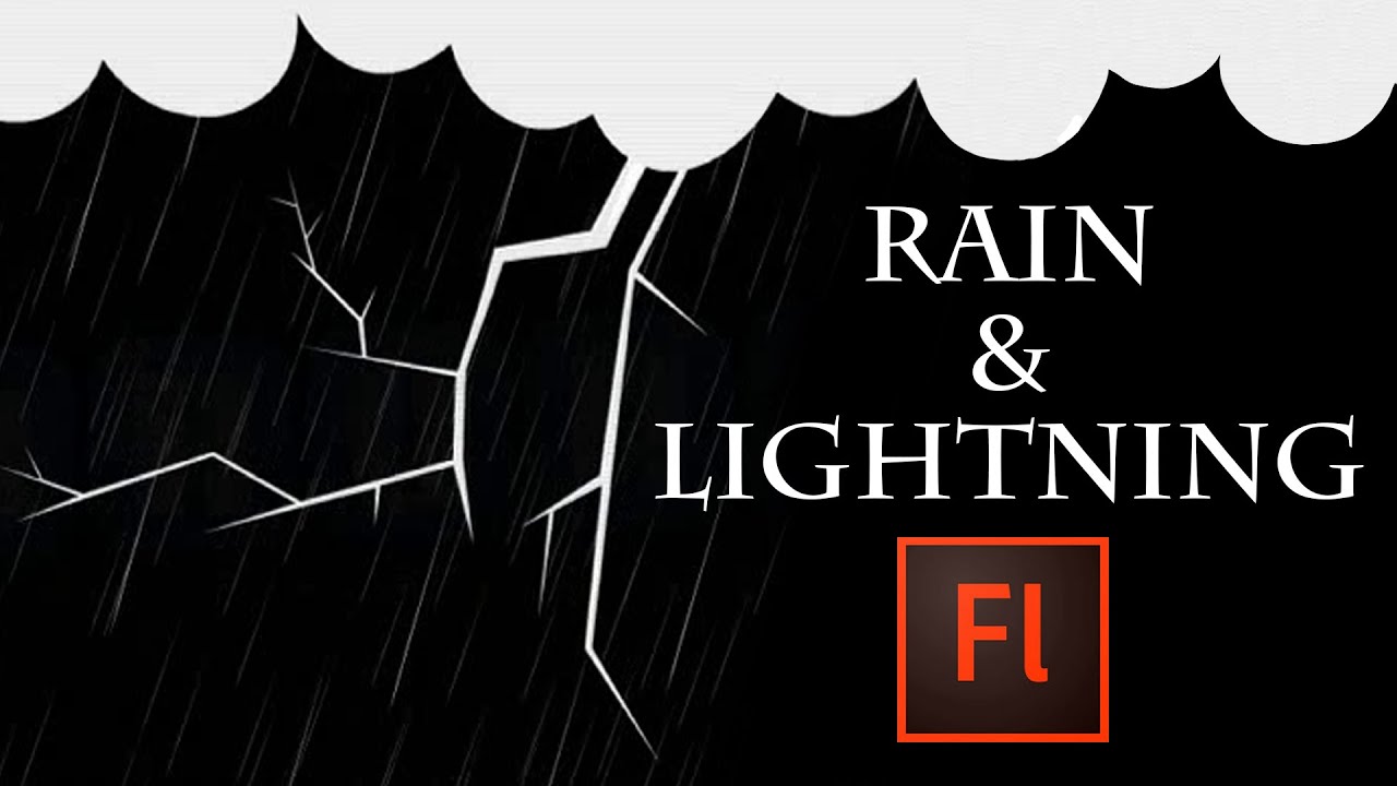 Flash Animation Tutorial - Animate Rain and Lightning with Flash - YouTube