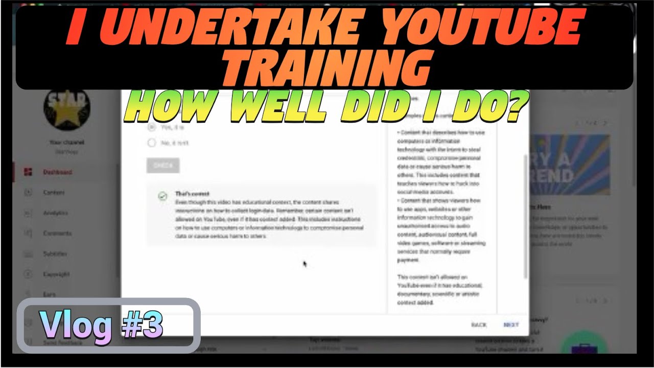 Vlog | I Undertake YouTube Training | - YouTube