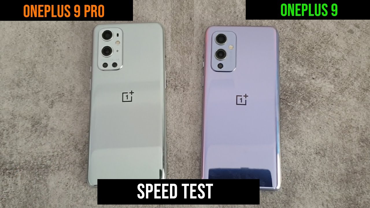 OnePlus 9 vs OnePlus 9 Pro: Speed Test comparison - YouTube