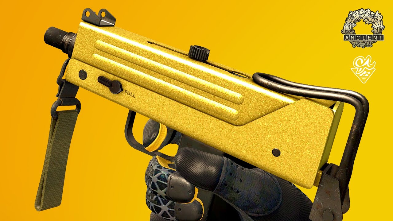 CSGO | MAC-10 | Gold Brick | The Ancient Collection - YouTube