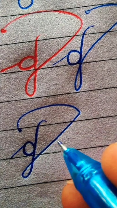 Cursive writing tutorial for beginners #shorts #handwriting - YouTube