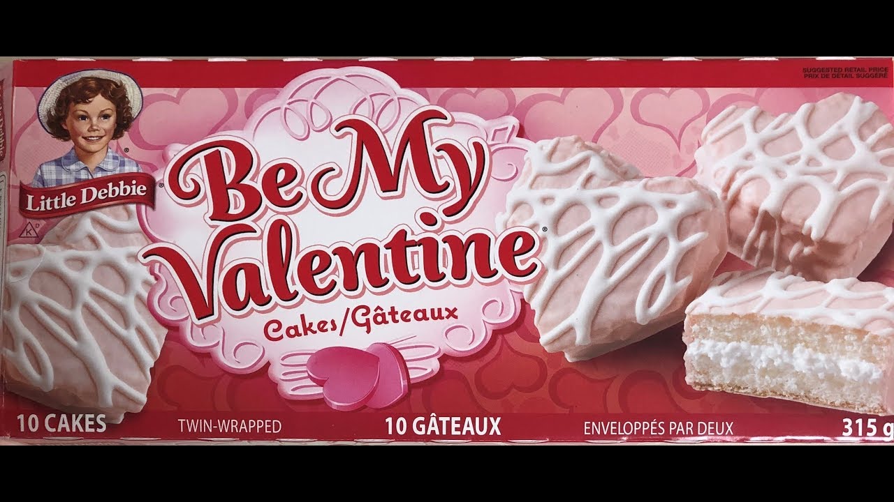Little Debbie Be My Valentine Heart Shaped Cakes 🍰 - YouTube