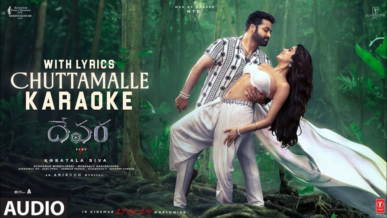 chuttamalle song karoke with lyrics - YouTube