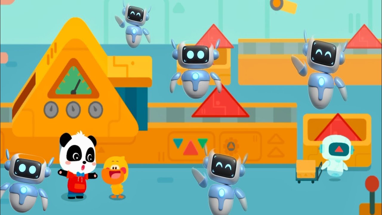 Factory Cartoon For Kids 🏭 🏭 Baby Bus Shapes Learning | Fun Educational ...