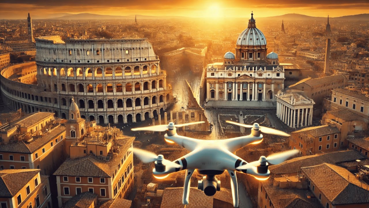 🇮🇹 Breathtaking Drone Flight Over Rome | Ancient Wonders From the Sky ️ ...