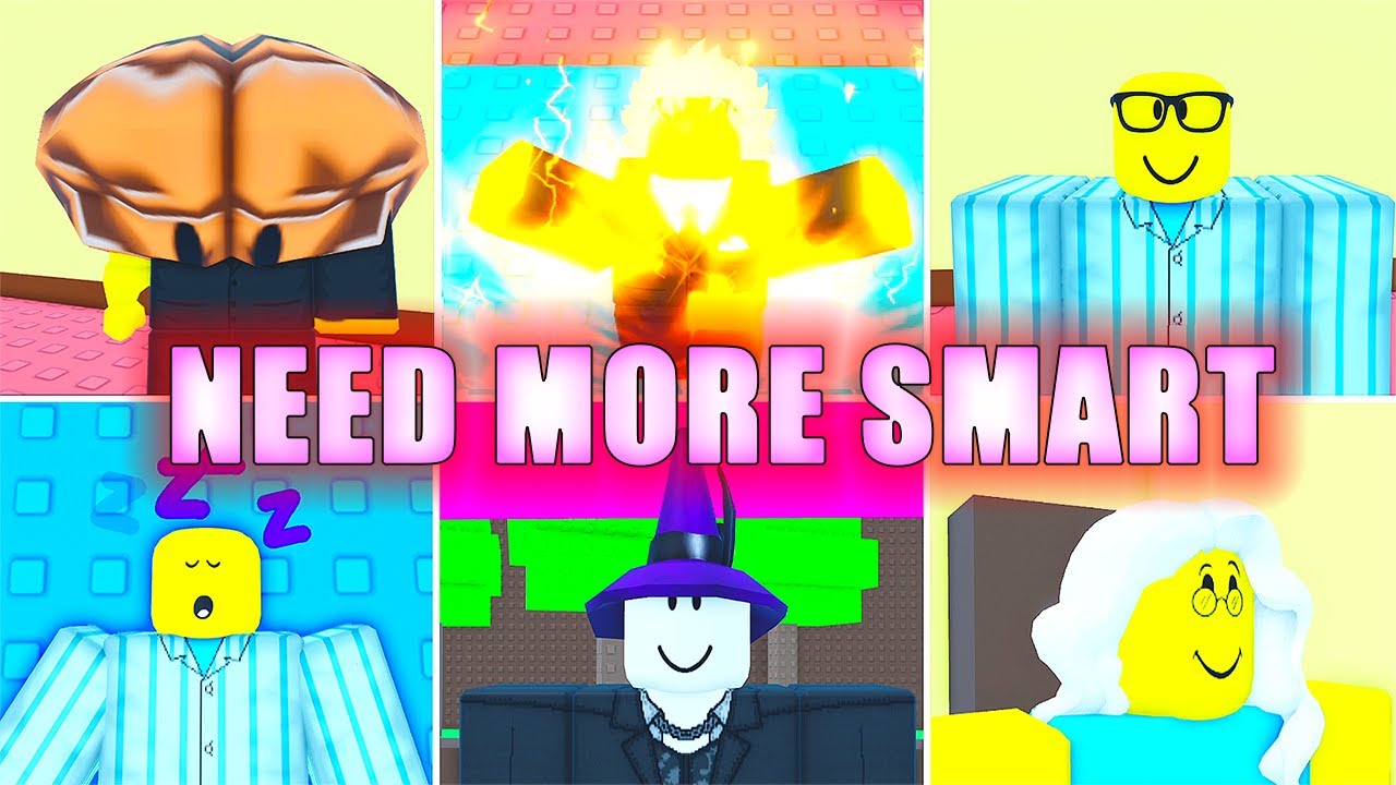 NEED MORE SMART 🧠 *All Endings, Badges and Full Walkthrough* Roblox ...