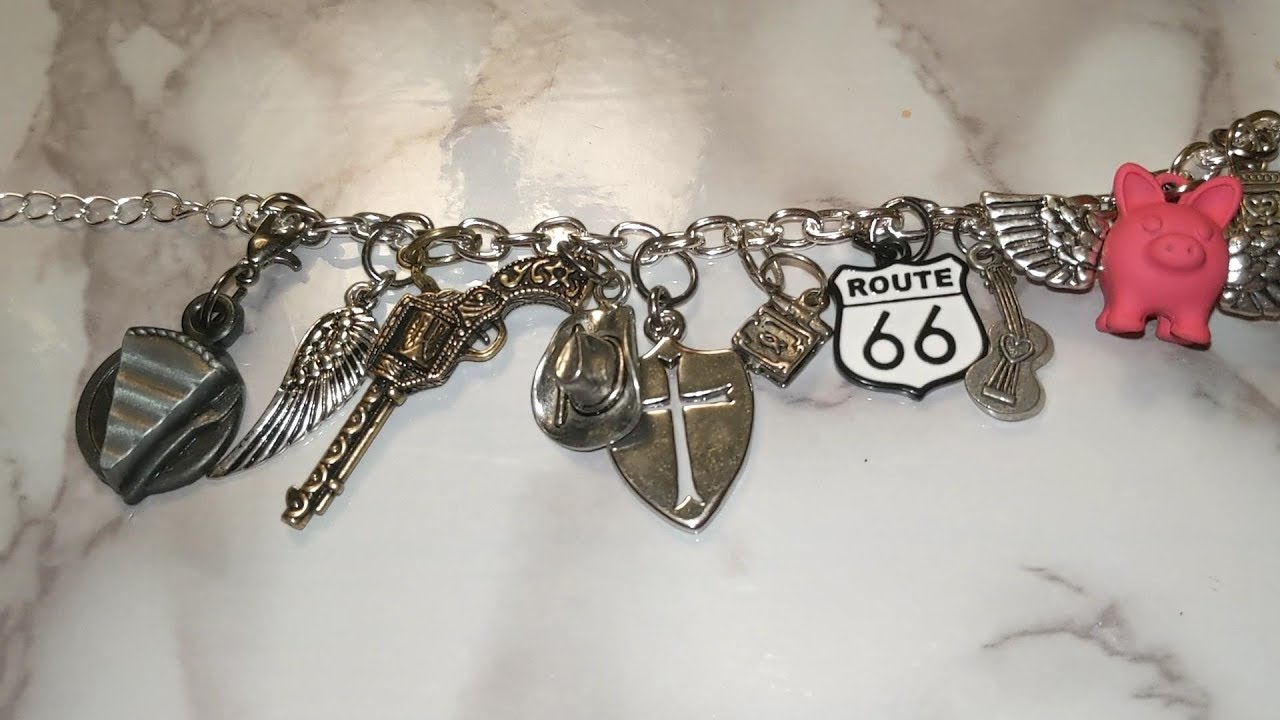 Supernatural DIY bracelet with charms - YouTube