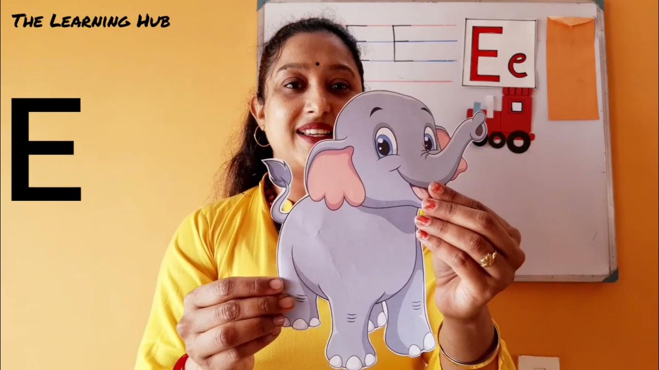 how to teach letter E to nursery kids/learning letter E - YouTube