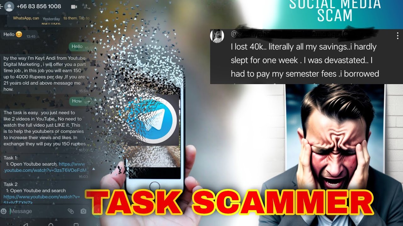 New SCAM ALERT, SOCIAL MEDIA TASK SCAM. BE AWARE. #scam #socialmedia # ...