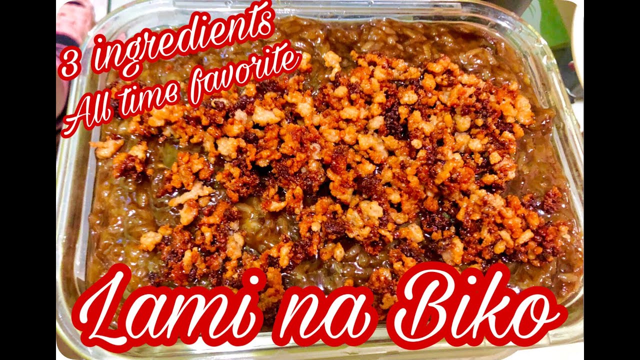 Masarap Lami na Biko | Sticky Rice | only 3 ingredients Biko - YouTube