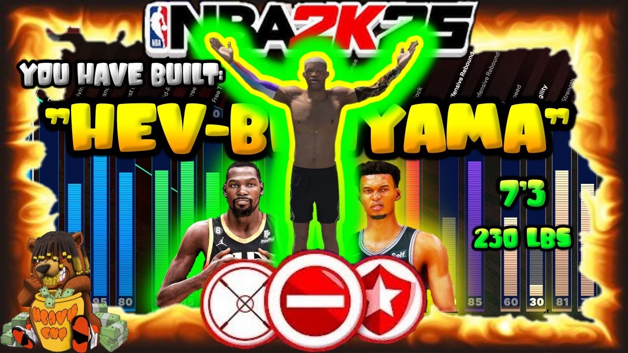 BEST CENTER BUILD IN NBA 2K25! – Wemby x KD Hybrid!" (HeaVy's First ...