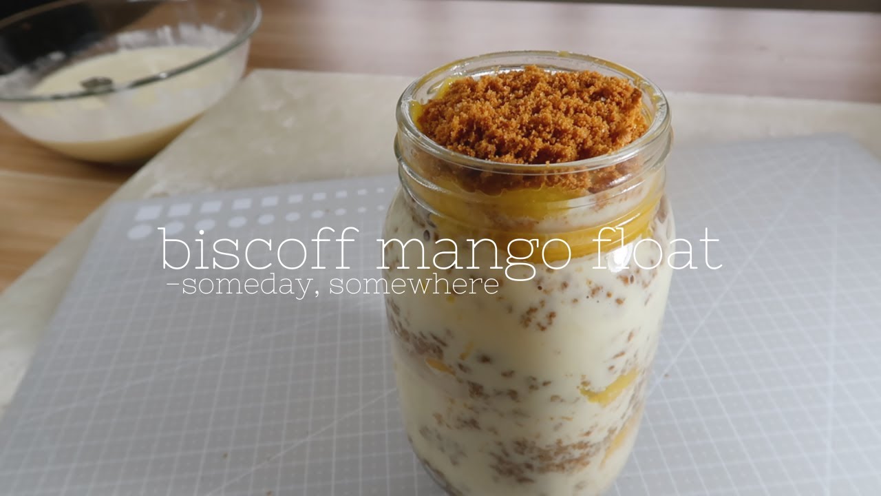 Biscoff Mango Float | Home cafe - YouTube