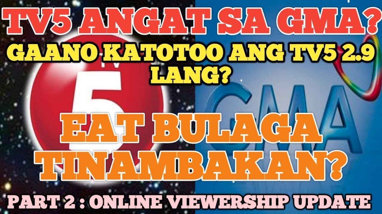 TV5 2.9 PERCENT LANG TOTOO BA TO? GMA TINALO ANG TV5 ONLINE? - YouTube