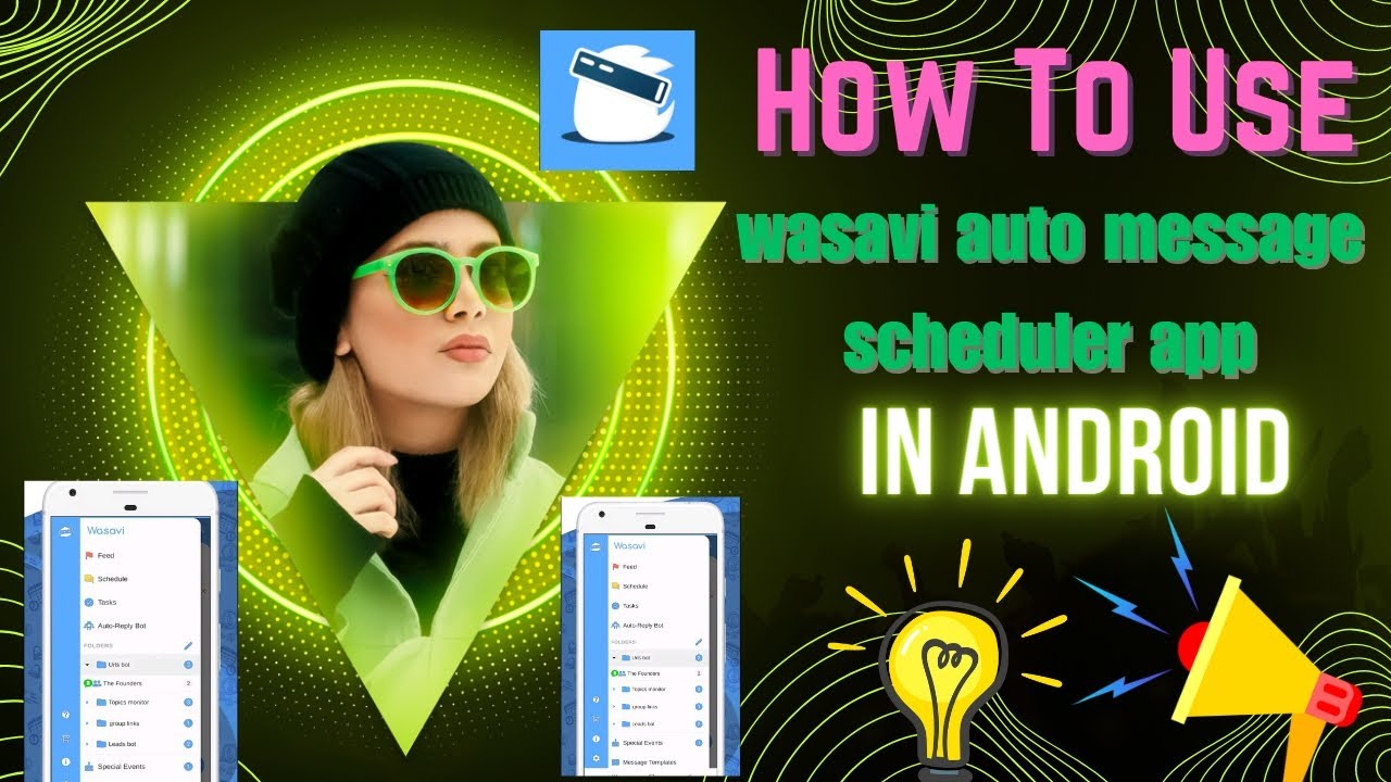 एंड्रॉइड में वासवी 🤩ऑटो मैसेज शेड्यूलर ऐप का उपयोग💥 कैसे करें. 😱#wasavi ...