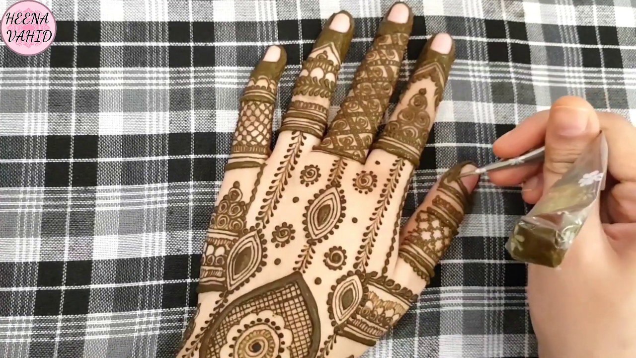 NEW stylish back henna design 2020 | heena vahid. - YouTube