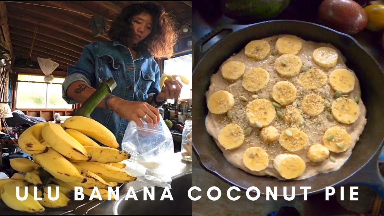 day in life Hawai’i • living offgrid +baking ulu (breadfruit) coconut ...