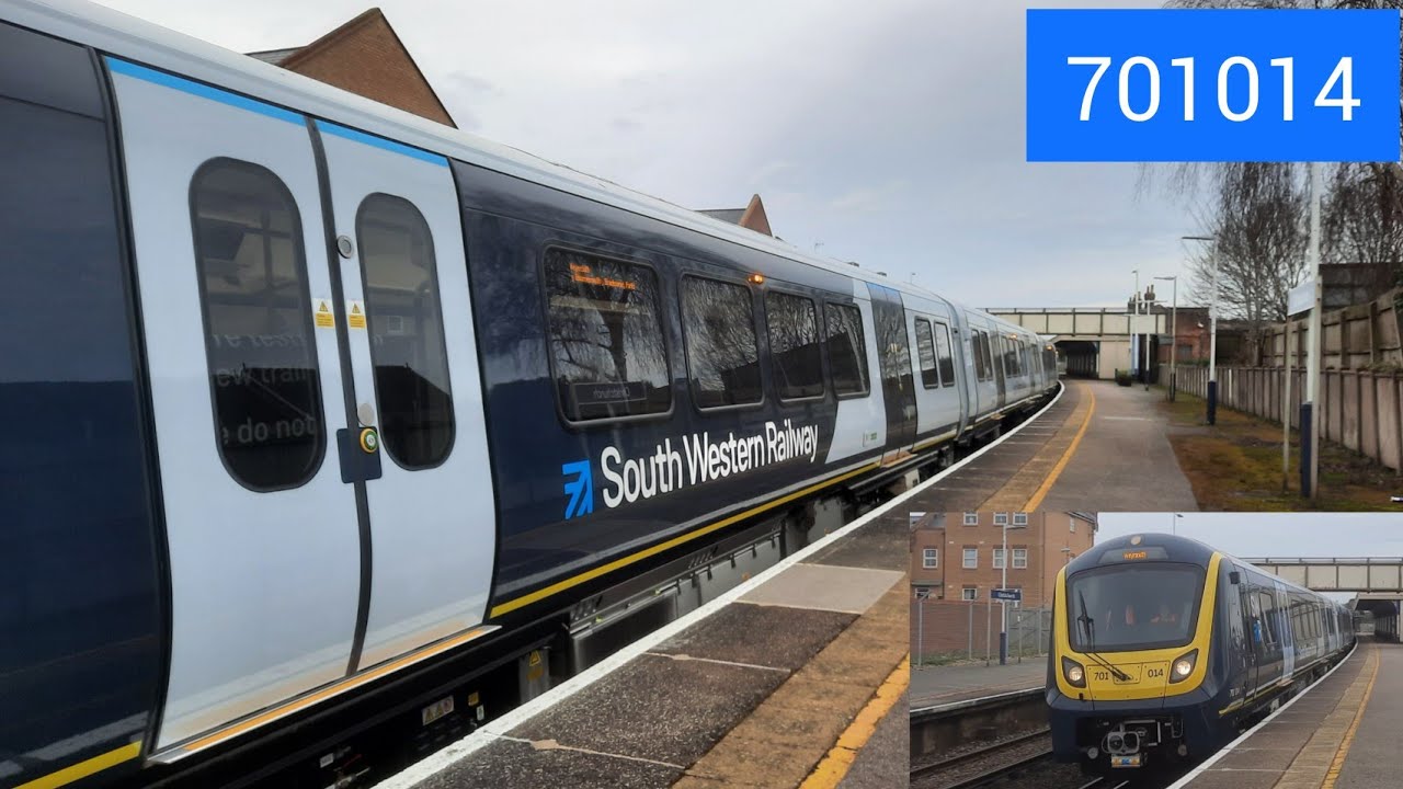 A stunning Class 701 arrives & departs Christchurch. 24/02/2021. - YouTube