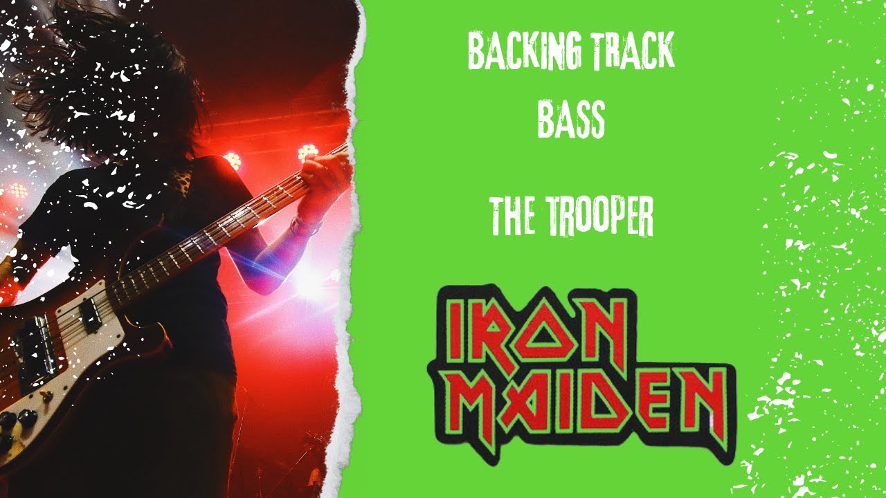 The trooper backing track bass- Iron maiden - YouTube