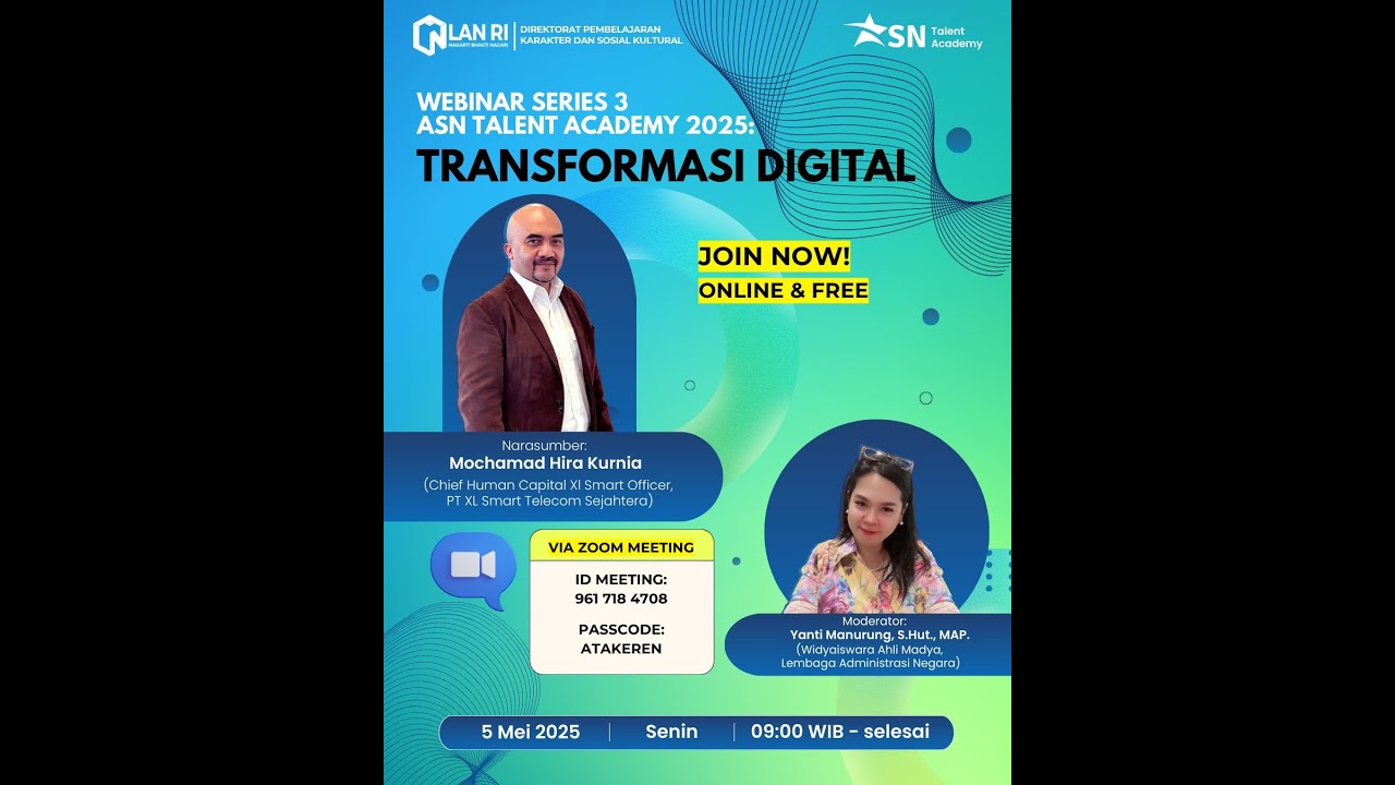 WEBINAR SERIES 3 ASN TALENT ACADEMY 2025 “Transformasi Digital” - YouTube
