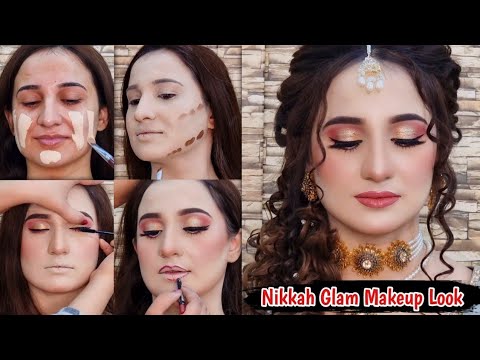 Soft & Elegant Nikkah Makeup Look | small eyemakeup Tutorial | Winter ...