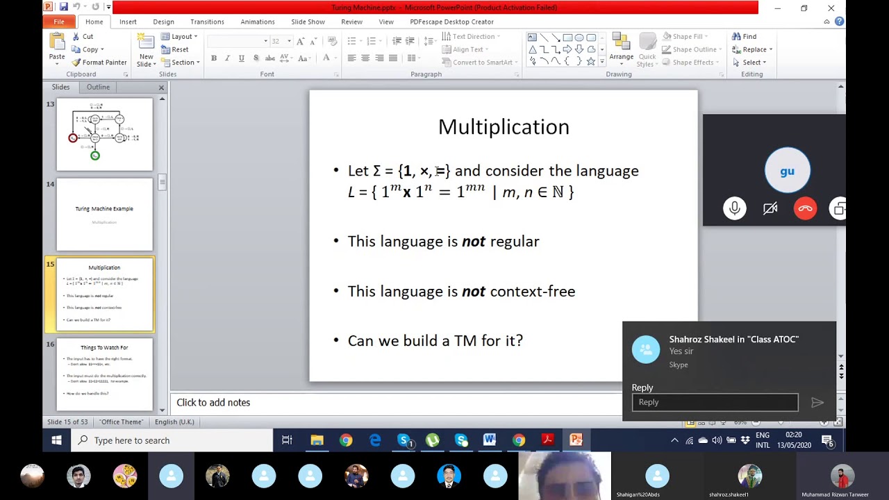 How to do multiplication in Turing Machine - YouTube