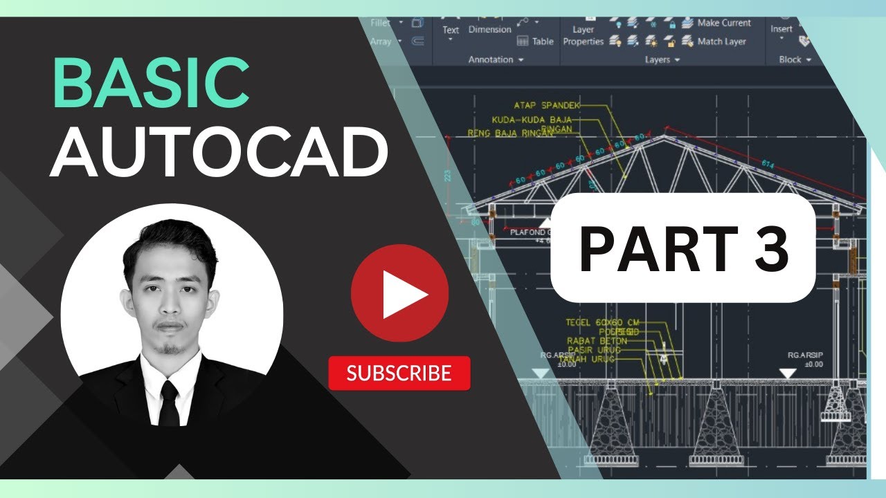 Pelatihan AutoCad | PART 3. Basic Menggunakan AutoCad Untuk Gambar DED ...