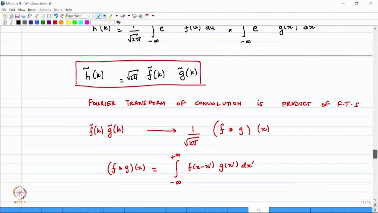 Lecture 42: Fourier Transforms and Partial Differential Equations - YouTube