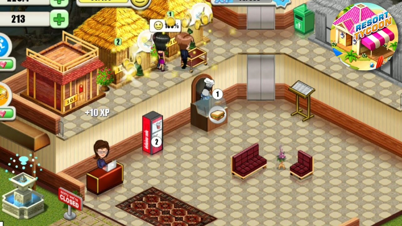 Resort Tycoon Hotel Game Play Part 1 - YouTube