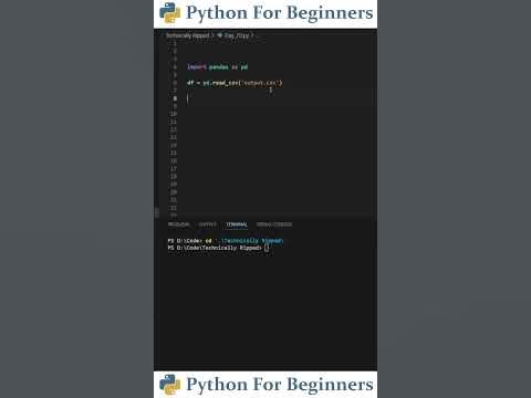 How To Get Number Of Rows & Columns In A CSV File | Python For Beginners - YouTube