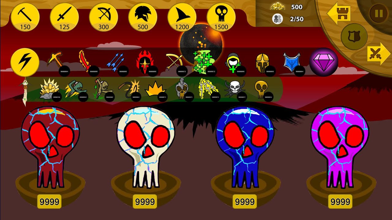 SUMMON ALL BOSSES SKIN SURVIVORS IN NIGHT ENDLESS 9999 UPDATE | STICK ...