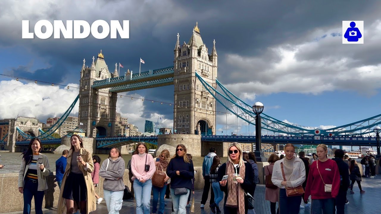 London Autumn Walk 🇬🇧 TOWER BRIDGE to Shad Thames | Central London ...