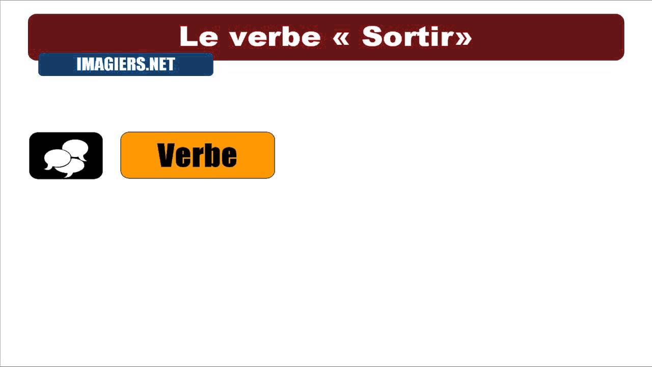 FRANÇAIS LANGUE ÉTRANGÈRE = Conjugaison = Sortir - YouTube