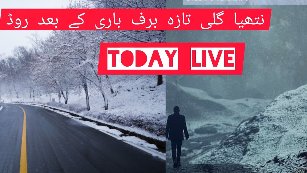 today drive to nathyagali .dunga gali nathya gali beautiful snowy road💭 ...