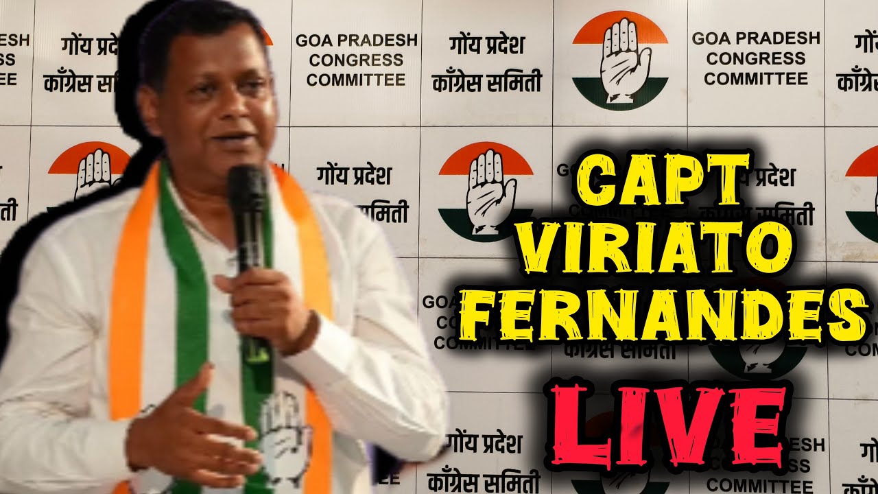 LIVE CONGRESS MP CAPT VIRIATO ADDRESS MEDIA - YouTube