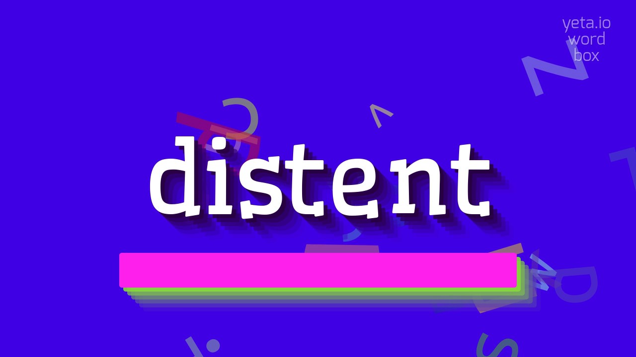 How to say "distent"! (High Quality Voices) - YouTube