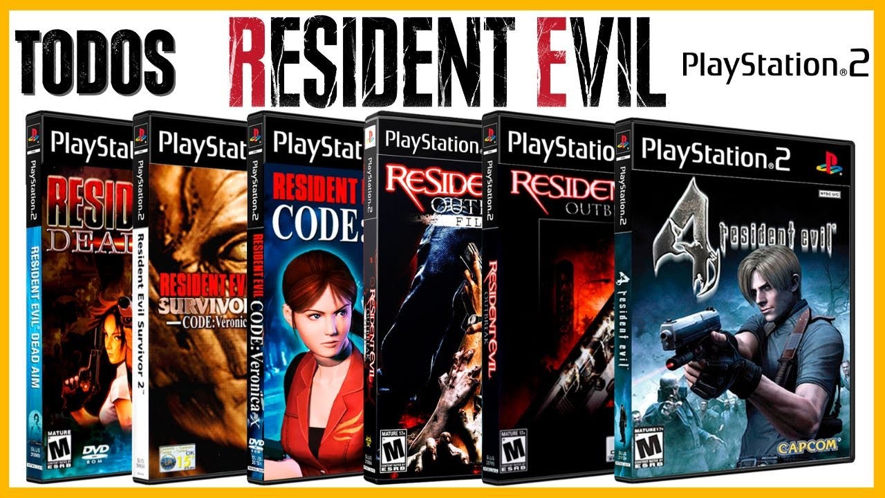 TODOS os RESIDENT EVIL LANÇADOS NO PLAYSTATION 2 - YouTube