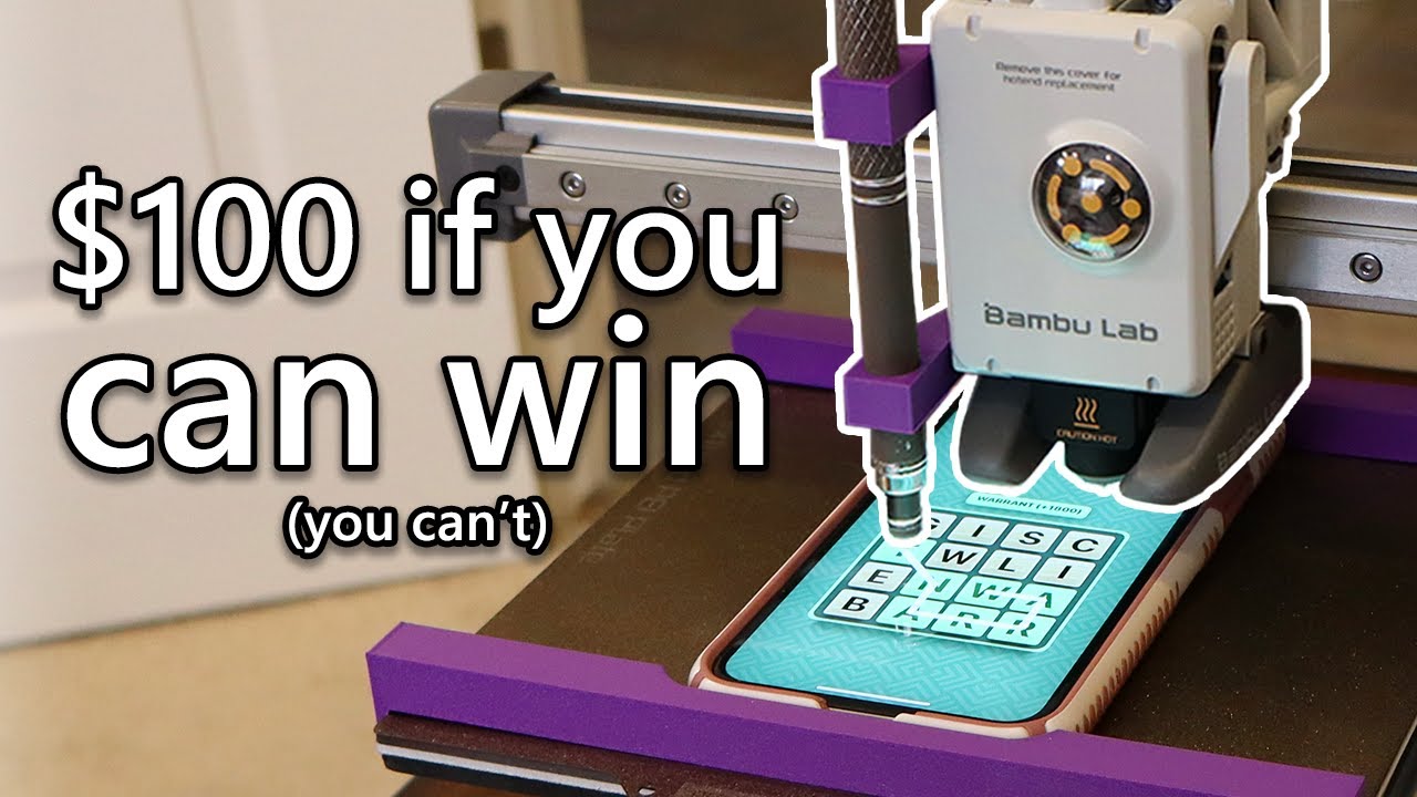 Programming a 3D Printer to DESTROY Mobile Games - YouTube