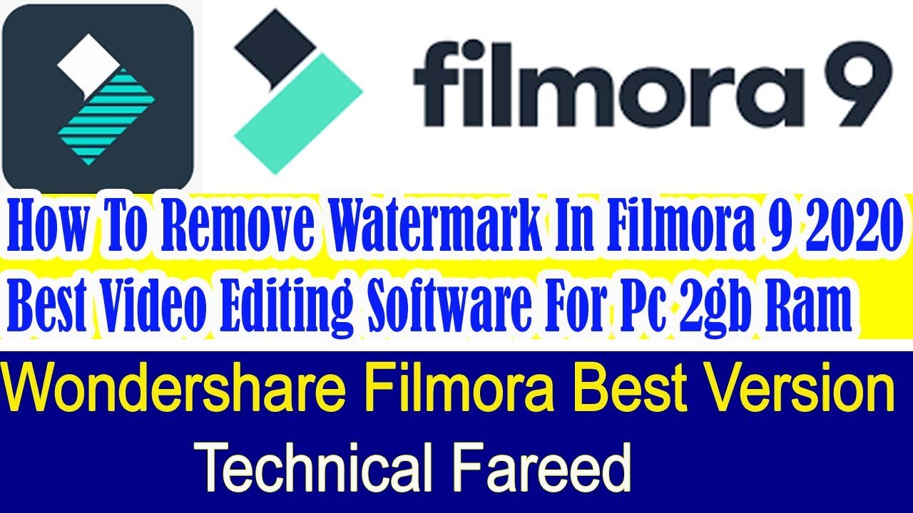 How To Remove Watermark From Filmora Video Editor 2020 |Technical ...